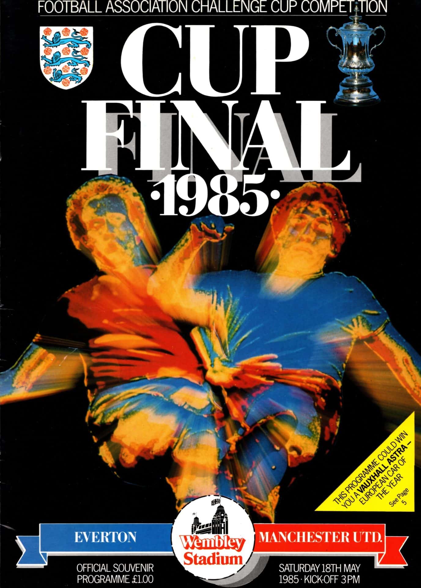18th May 1985 Manchester United v Everton FA Cup Final 1984-1985 ...