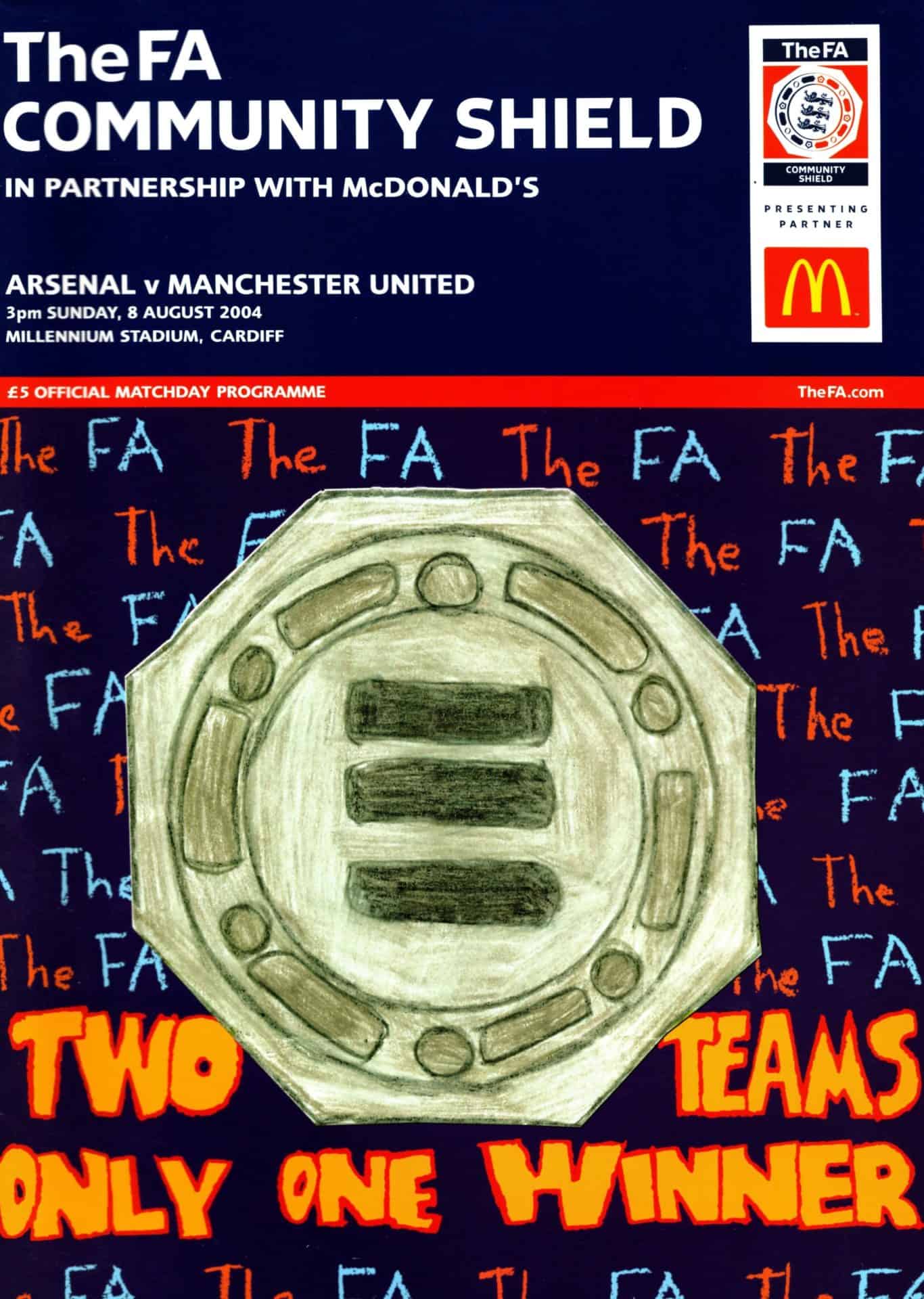 8th August 2004 Manchester United v Arsenal Charity/Community Shield ...