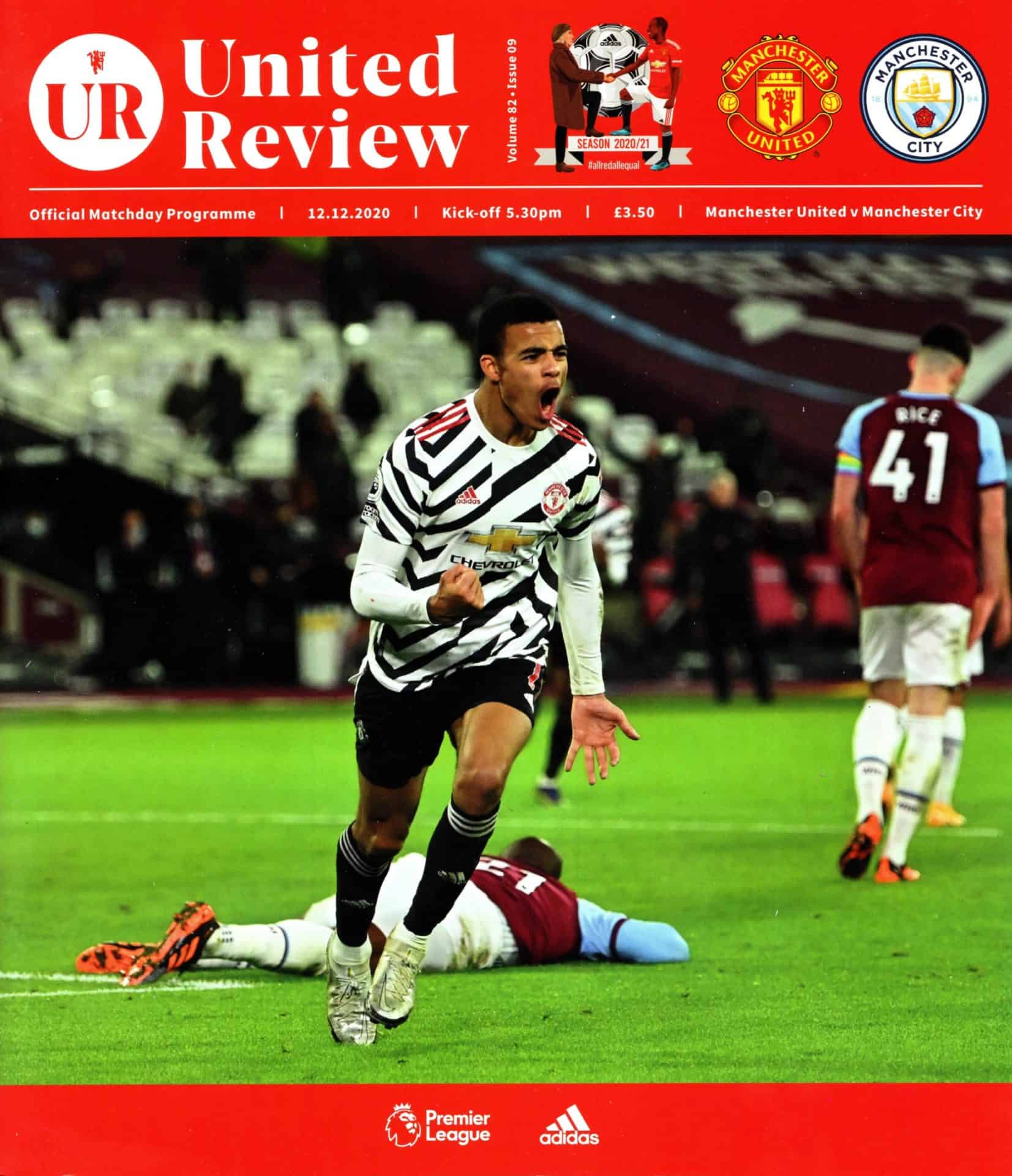 12th December 2020 Manchester United v Manchester City Premier League ...