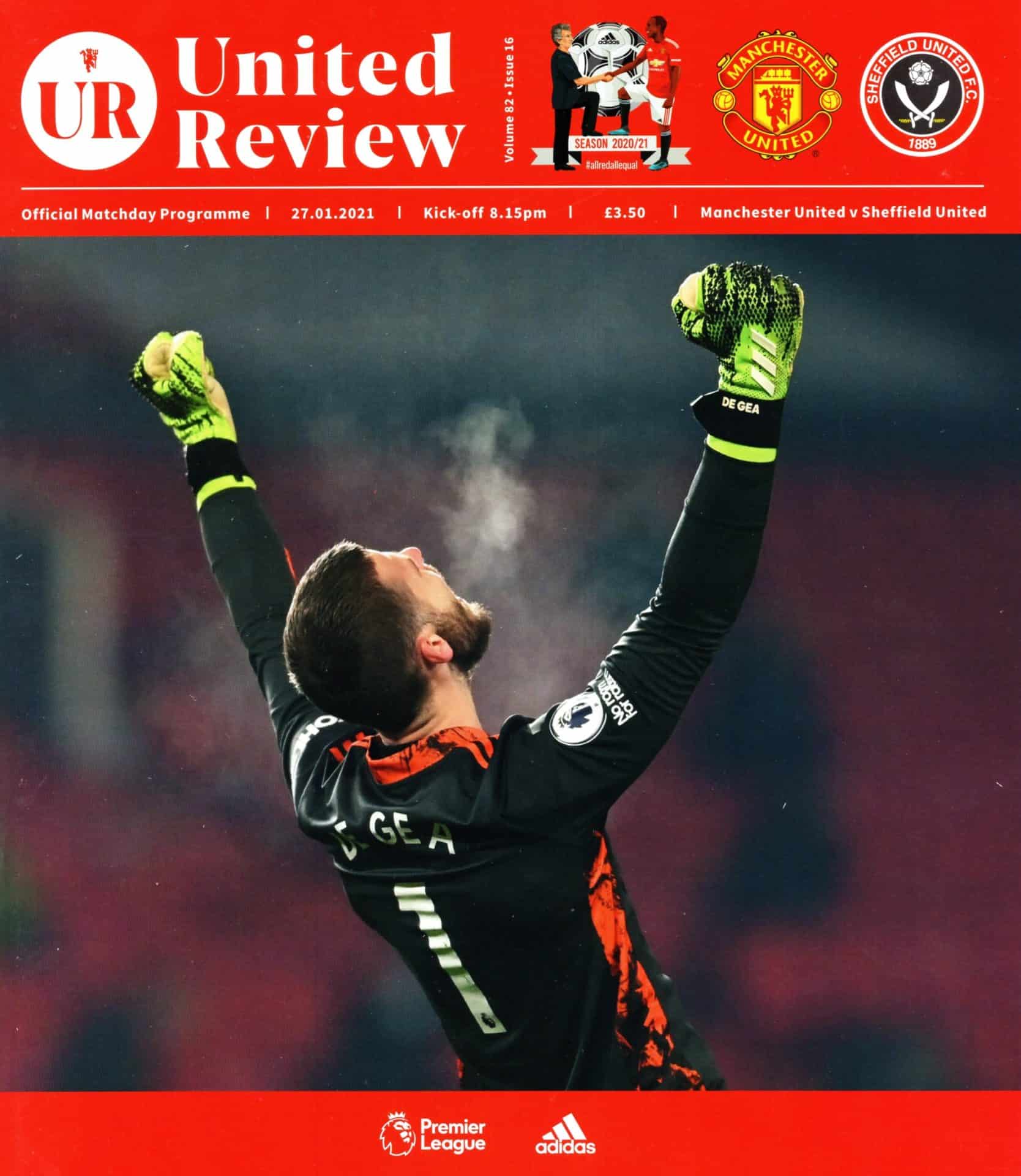 27th January 2021 Manchester United v Sheffield United Premier League ...
