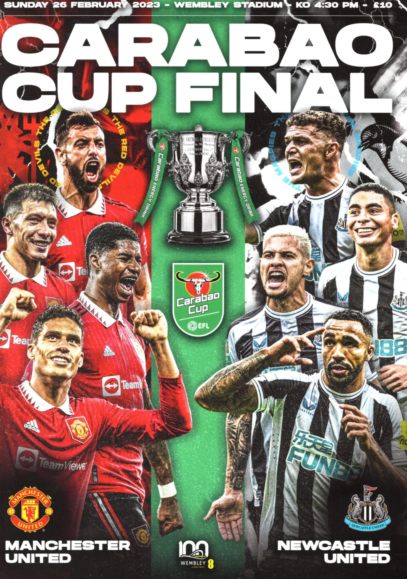 26th February 2023 Manchester United v Newcastle United League Cup ...