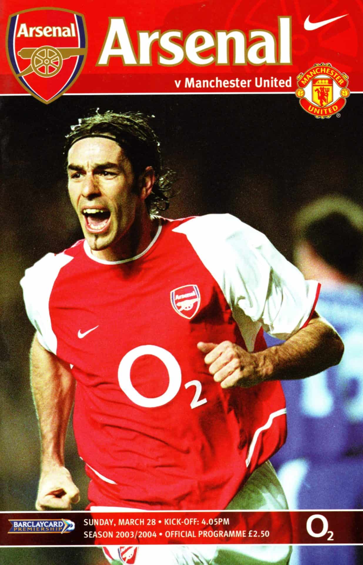 28th March 2004 Arsenal FC v Manchester United Premier League Matchday ...