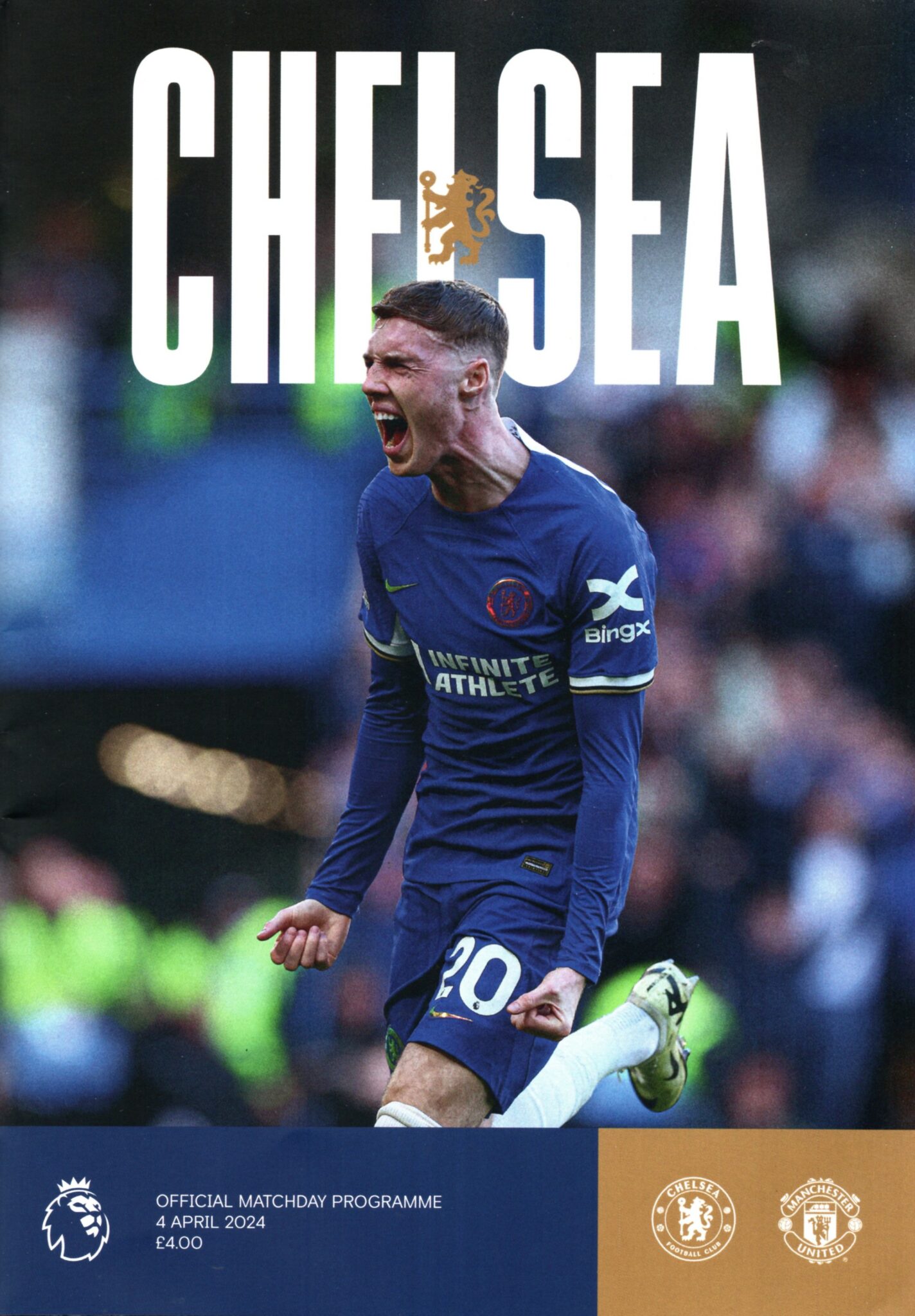 3rd April 2024 Chelsea v Manchester United Premier League Matchweek 31 ...